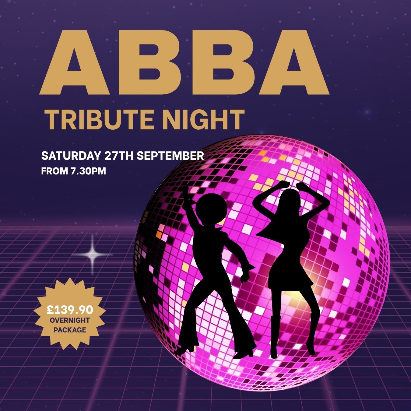 ABBA Tribute Night – Dine & Stay Package - Devil's Punchbowl Hotel